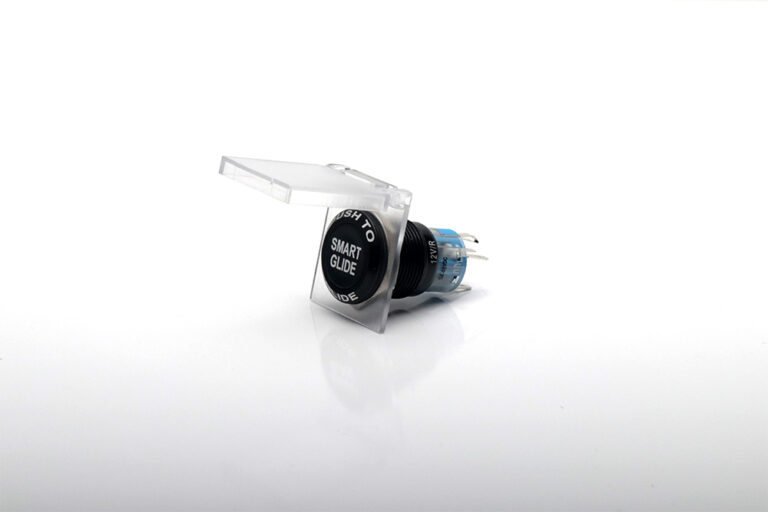 Smart Glide 19mm Backlighted Button With Guard – Midwest Panel Builders